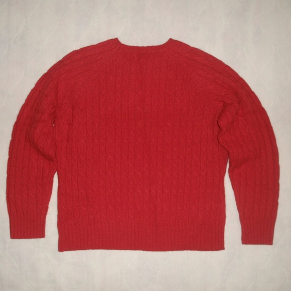 GAP | Sweaters | Nwt Gap Red Wool Cable Knit Sweater Xl | Poshmark